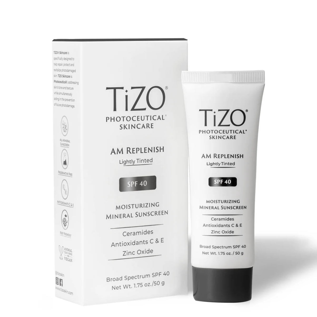 Tizo Photoceutical AM Replenish SPF 40 50grs – Halo Skin